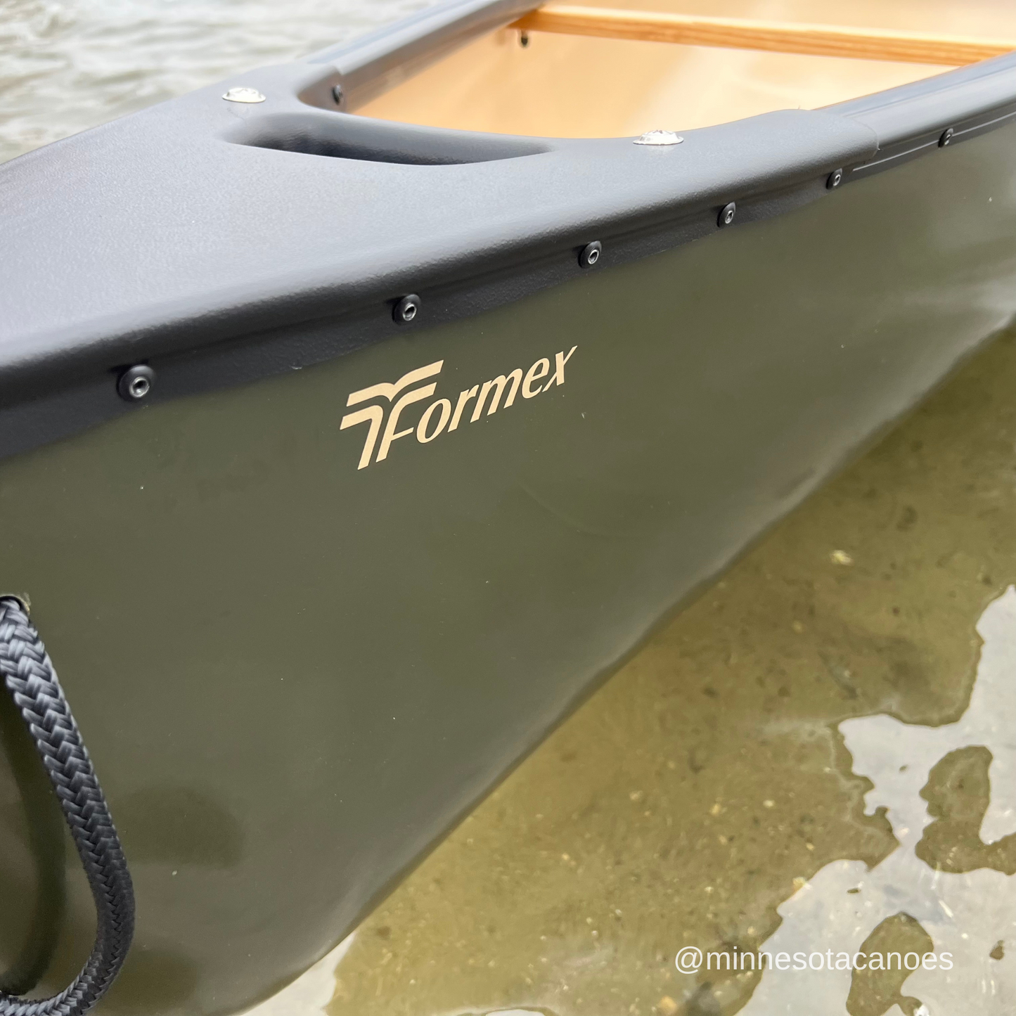 ECHO (14' 0") T-Formex Lite Olive Solo Esquif Canoe – Minnesota Canoes