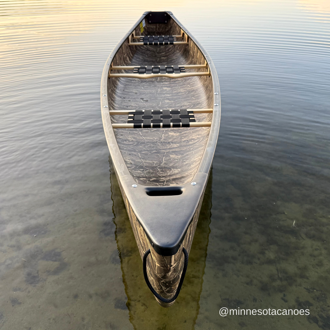HERON (14' 6") T-Formex Camo Square Stern Tandem Esquif Canoe with 3 S ...