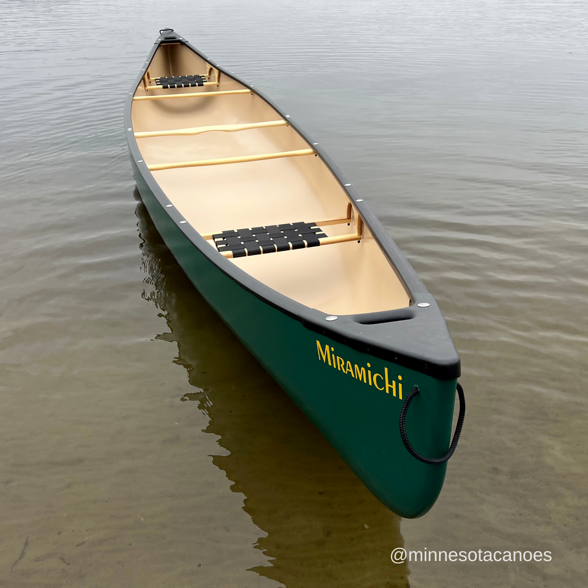 MIRAMICHI 20 (20' 0") T-Formex Green Tandem Esquif Canoe – Minnesota Canoes