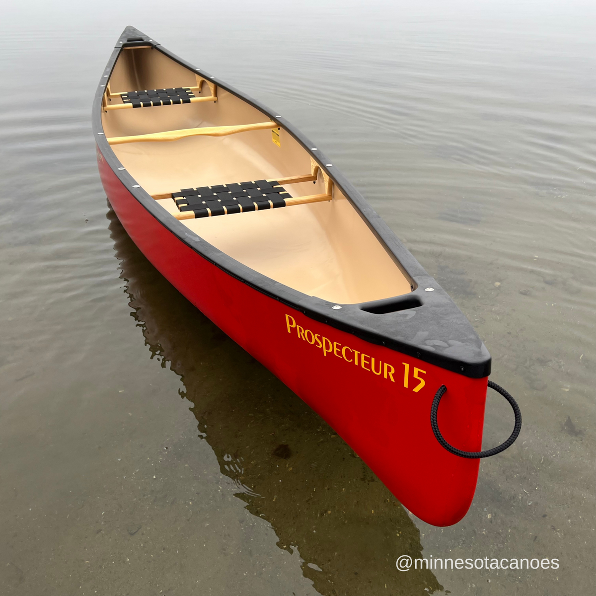 PROSPECTEUR 15 (15' 0") T-Formex Red Tandem Esquif Canoe – Minnesota Canoes