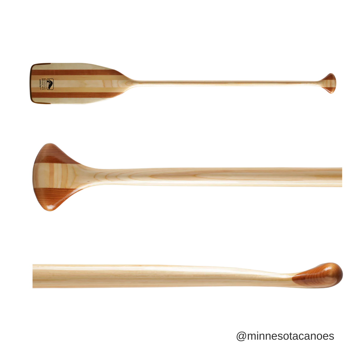 Wooden Straight Shaft Canoe Paddle (Bending Branches Arrow) – Minnesota ...
