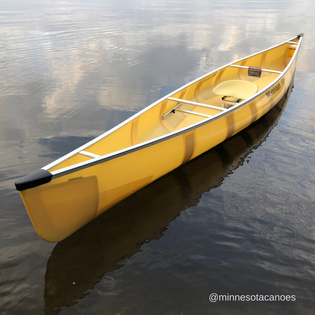 Prism 16' 6" Aramid Ultra-light w/Silver Trim Solo Canoe – Minnesota Canoes