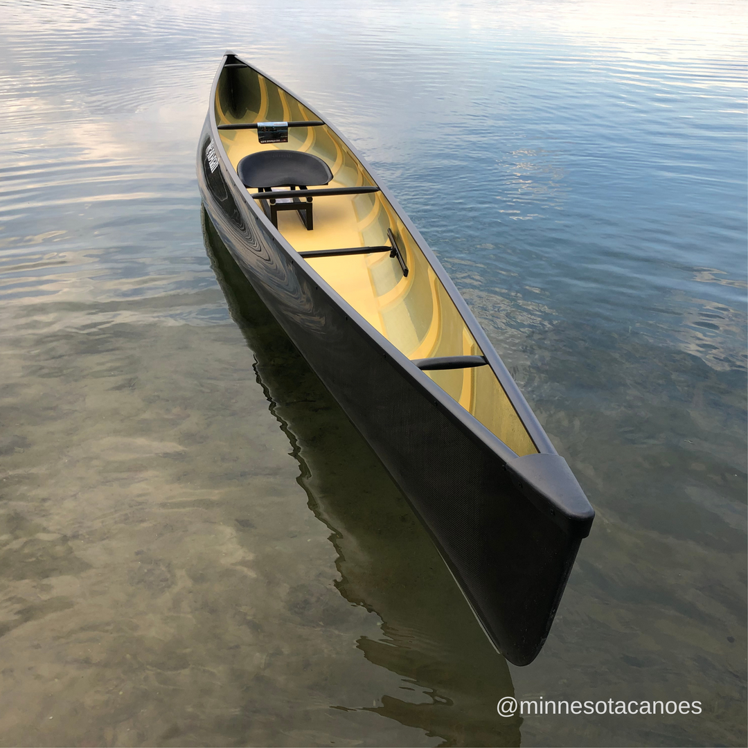 VOYAGER (17' 6") Graphite Ultra-light w/Black Trim Solo Wenonah Canoe ...